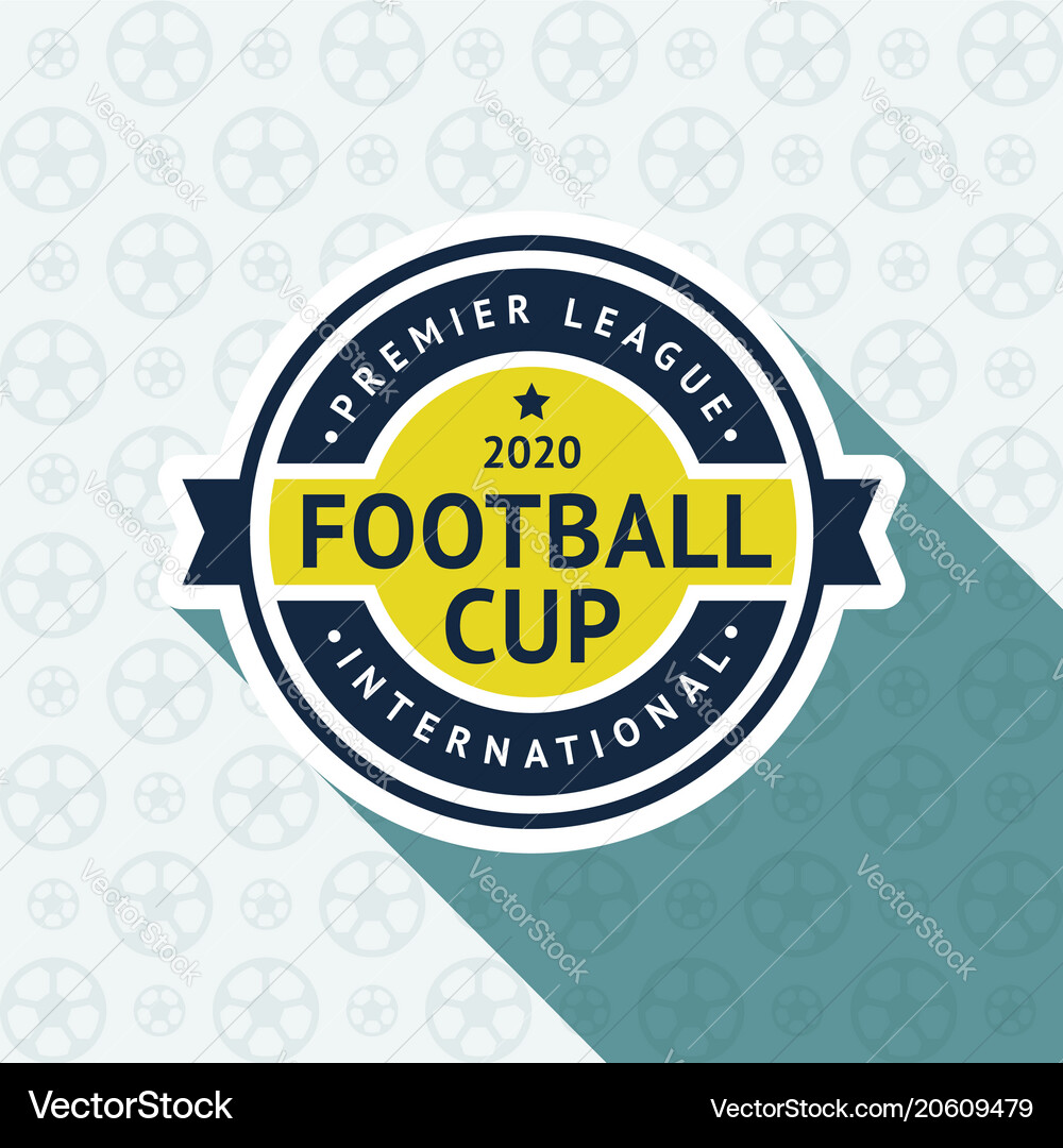 Soccer cup badge Royalty Free Vector Image - VectorStock