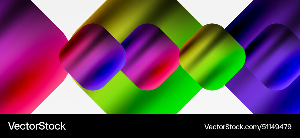 Vibrant objects in magenta and electric blue Vector Image