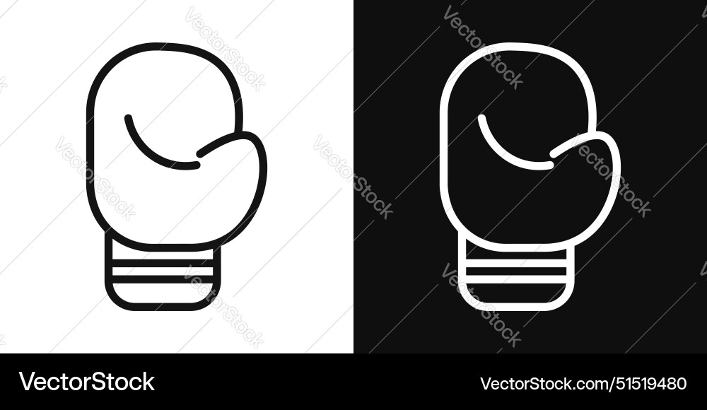 Boxing glove icon Royalty Free Vector Image - VectorStock