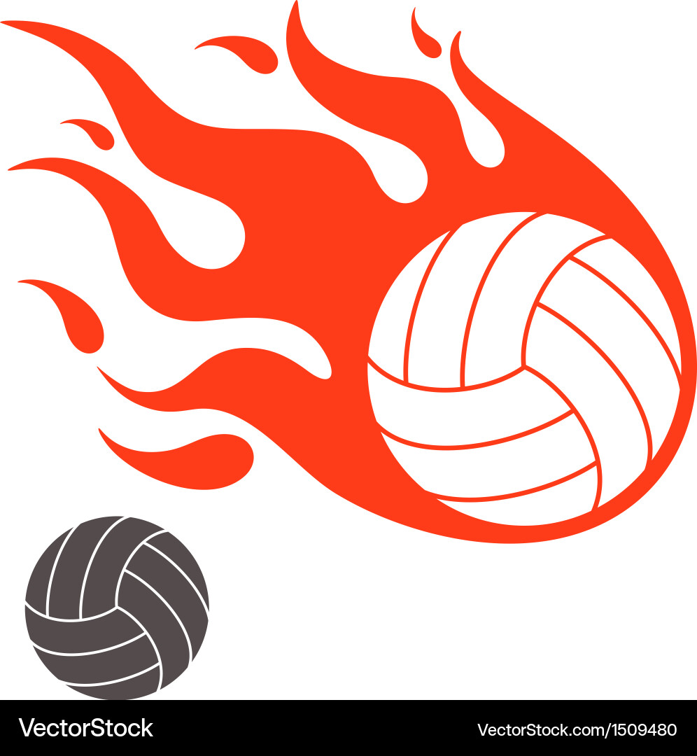 Volleyball Action Royalty Free Vector Image - VectorStock