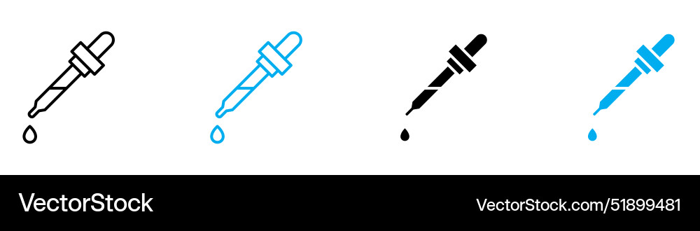 Dropper pipette icon ideal for laboratory Vector Image
