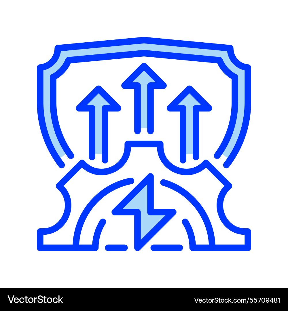 Efficiency filled line icon universal creative Vector Image