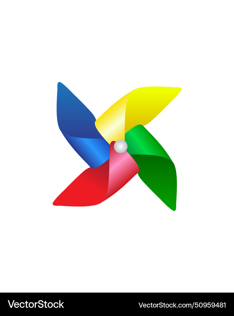 Pinwheel Royalty Free Vector Image - VectorStock