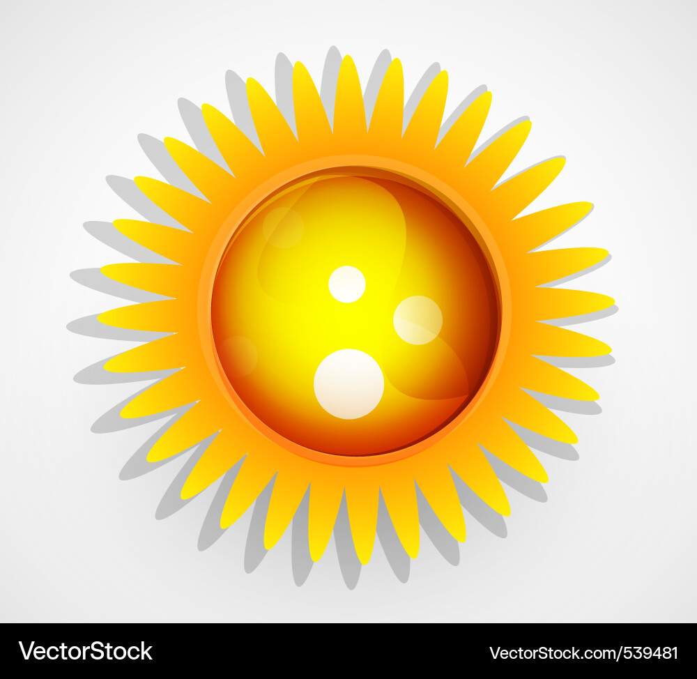 Sunshine icon Royalty Free Vector Image - VectorStock