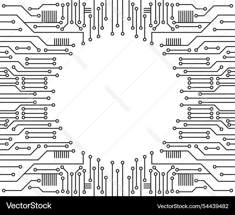 Abstract electronic circuit board Royalty Free Vector Image