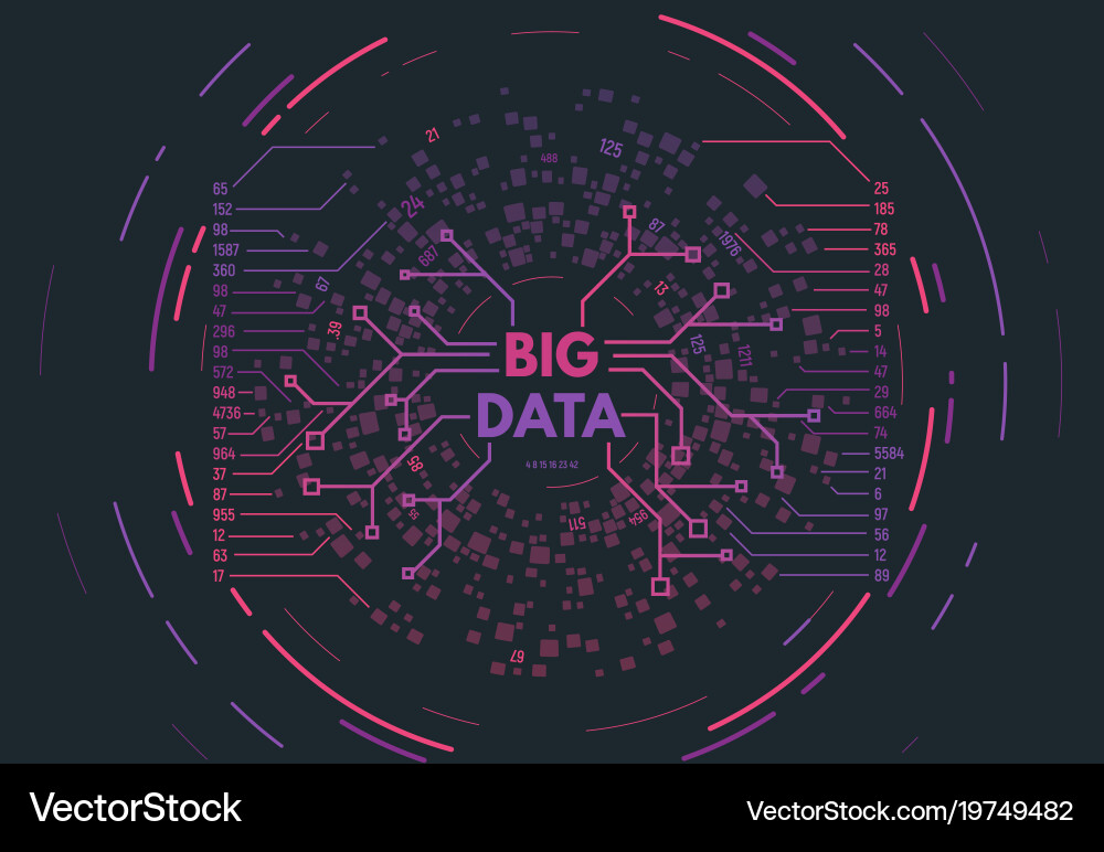 Big data concept Royalty Free Vector Image - VectorStock