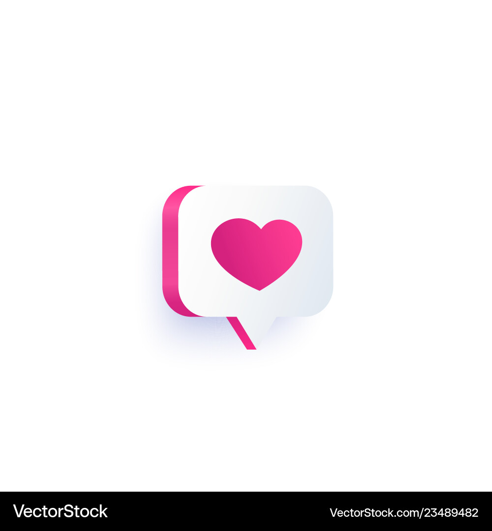 Dating App Logo - Heart & Bubble Royalty Free Vector