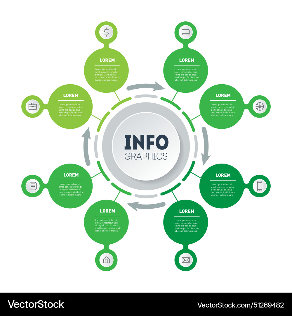 Infographic of technology or education process Vector Image
