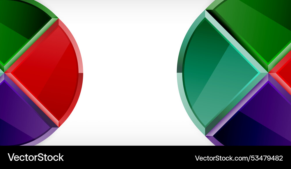 Triangle circles background Royalty Free Vector Image