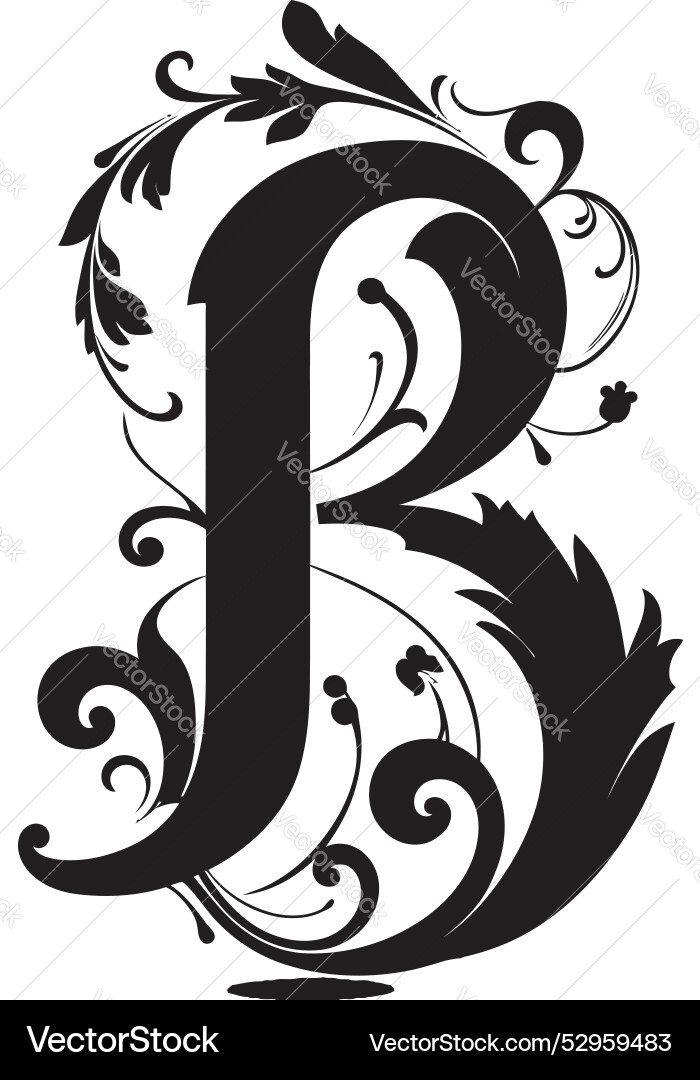 Blithe elegance cheerful font b decor bewildering Vector Image