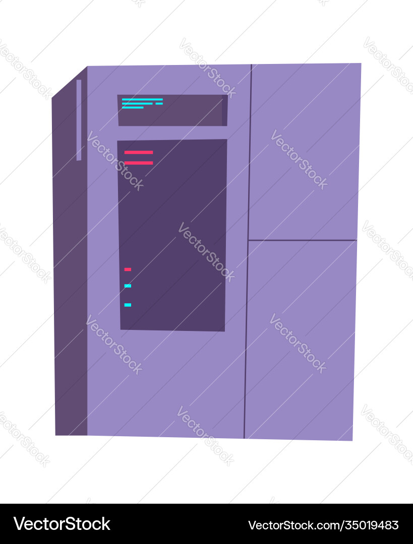 Server rack cartoon Royalty Free Vector Image - VectorStock