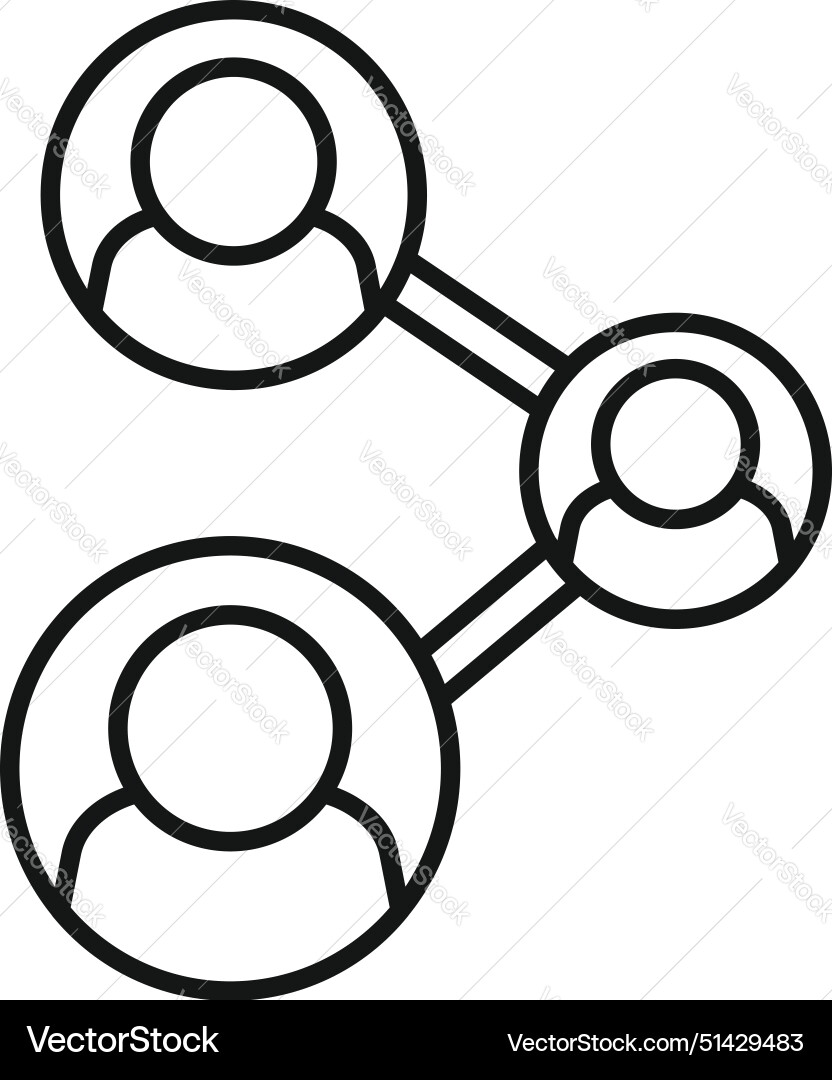 Social network icon share and connect concept Vector Image