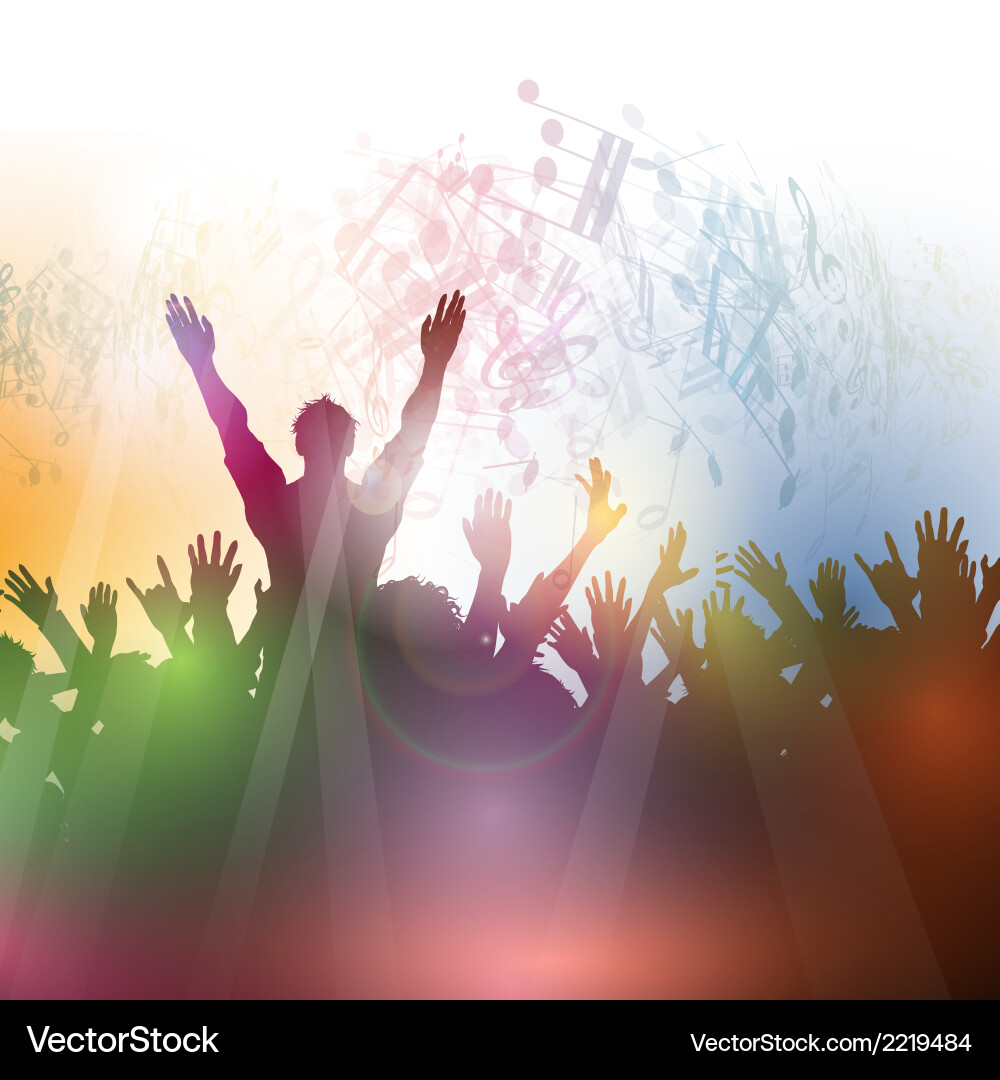 Party Crowd Silhouette – Royalty-Free Vector | VectorStock