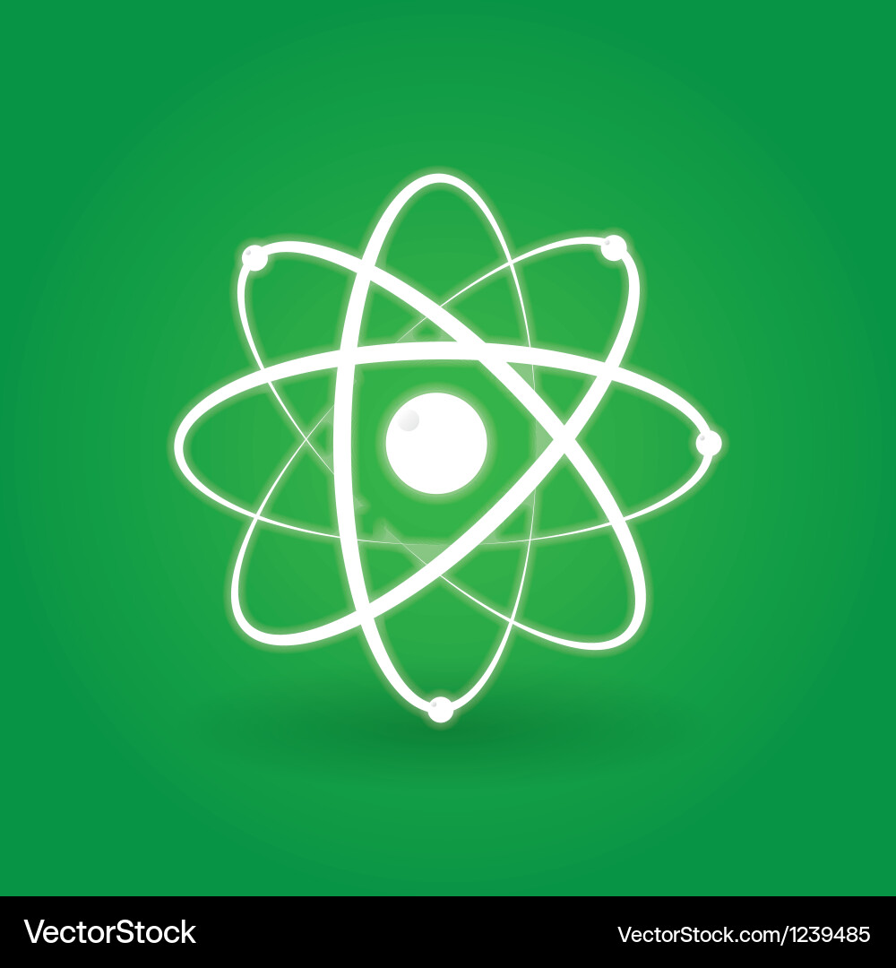Atomic model Royalty Free Vector Image - VectorStock
