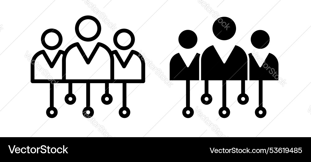 Hr strategy icon set employment hriring Royalty Free Vector