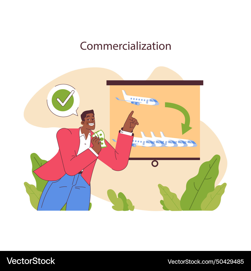 Innovation cycle generation of a creative idea Vector Image