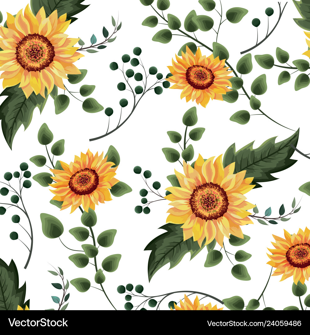 Floral Spring Wallpaper Royalty Free Vector Image