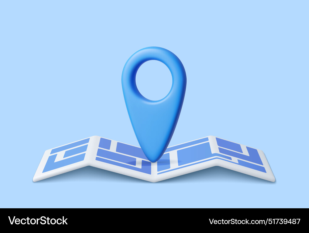 3d map pins Royalty Free Vector Image - VectorStock