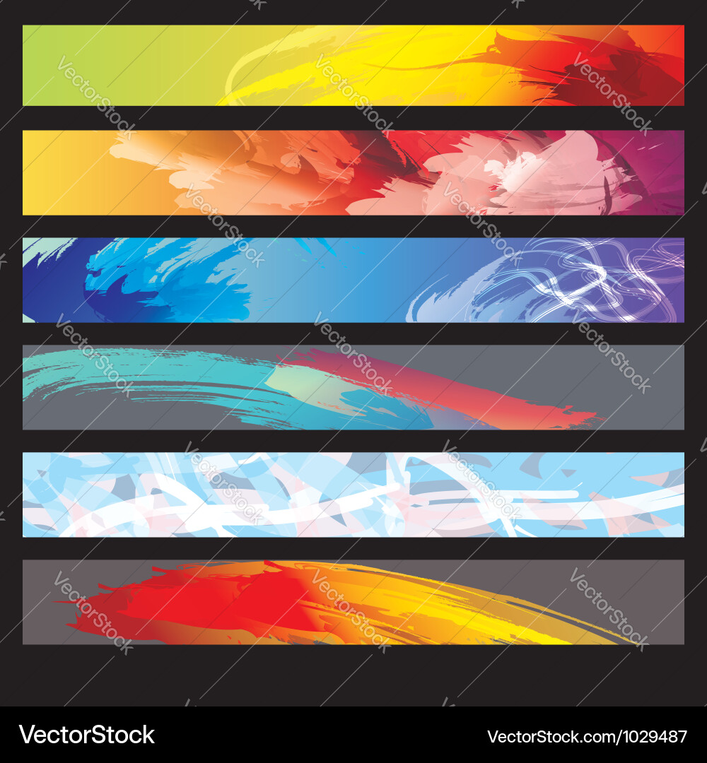 Colorful Paint Splatters Royalty Free Vector Image