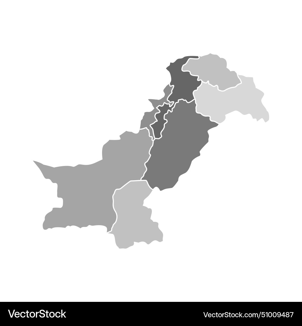 Pakistani map Royalty Free Vector Image - VectorStock