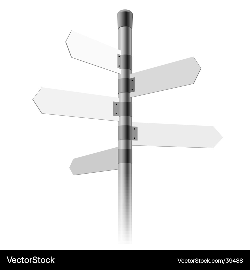 Direction sign Royalty Free Vector Image - VectorStock