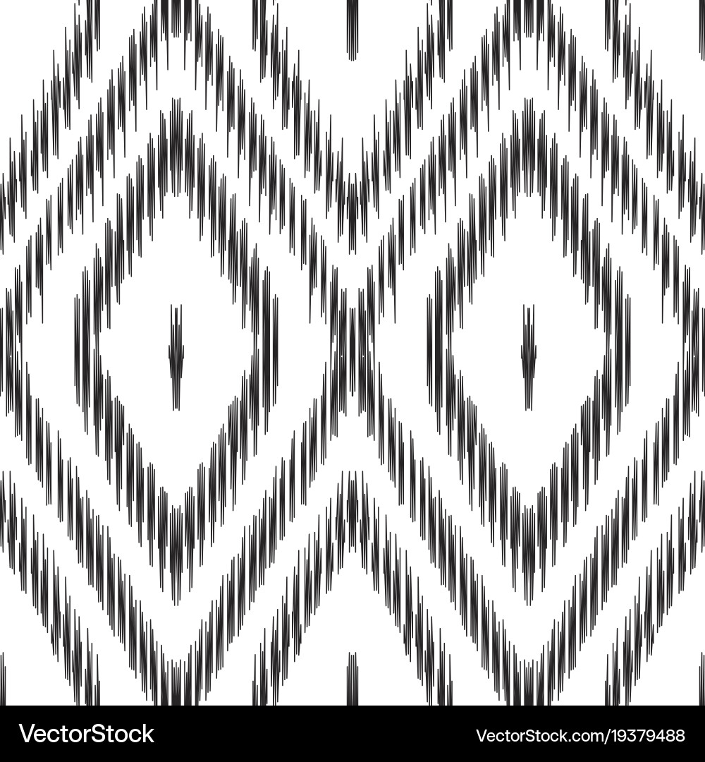 Ikat Chevron Pattern Royalty Free Vector Image