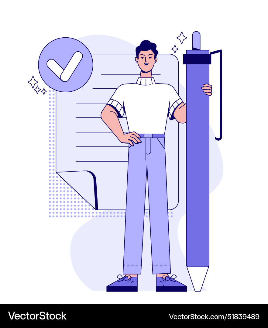 Business activity man entrepreneur or office Vector Image