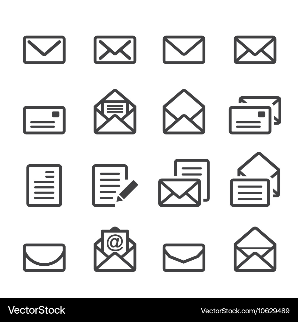 Mail line icon Royalty Free Vector Image - VectorStock