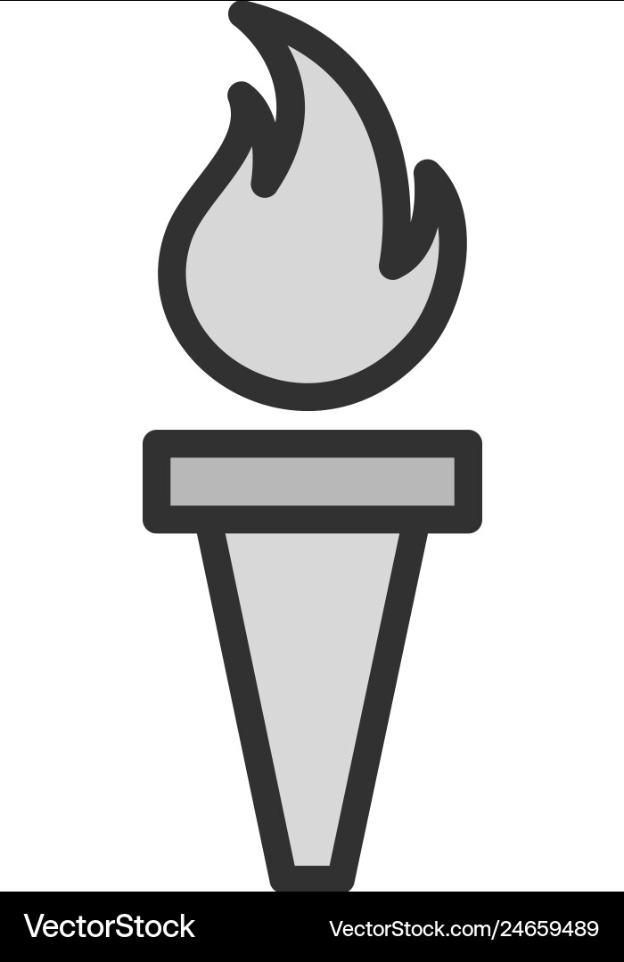 Olympic fire icon Royalty Free Vector Image - VectorStock