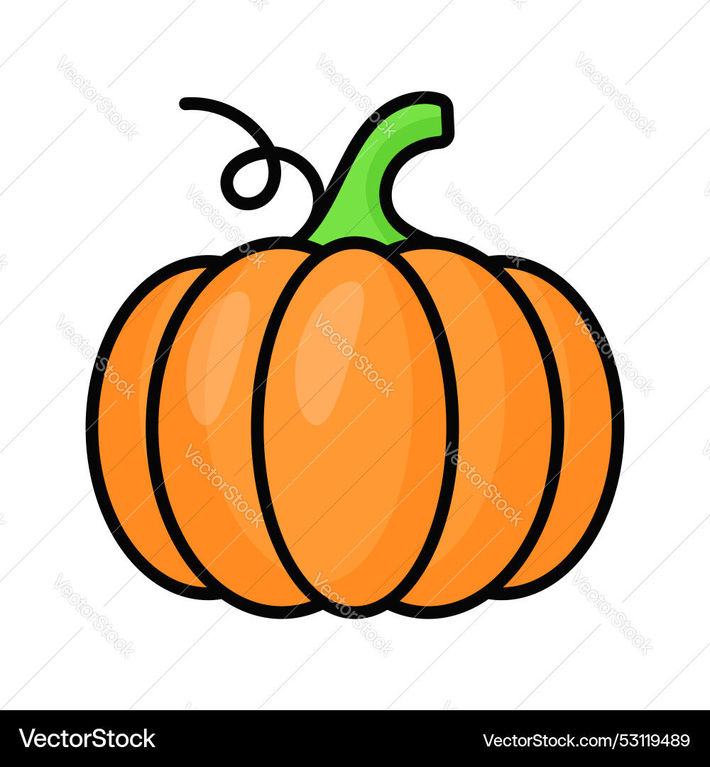 Pumpkin Royalty Free Vector Image - VectorStock