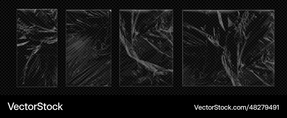 Plastic wrap texture for vinyl record with shrink Vector Image