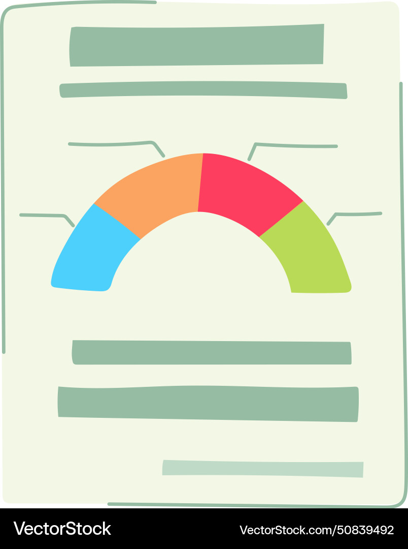Audit financial report cartoon Royalty Free Vector Image