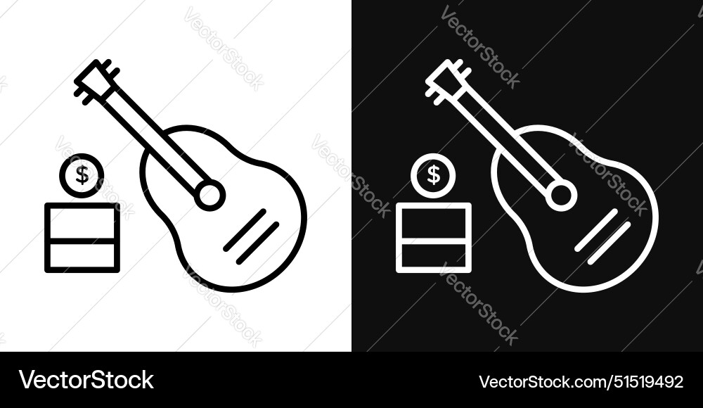 Busking icon Royalty Free Vector Image - VectorStock