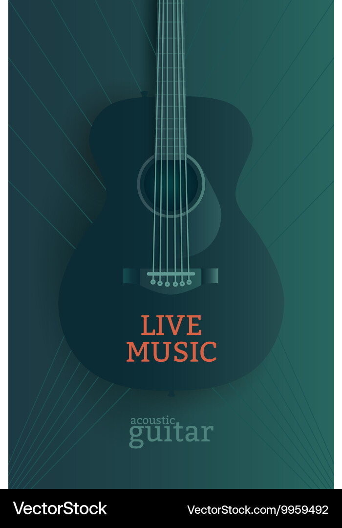 Live music poster Royalty Free Vector Image - VectorStock