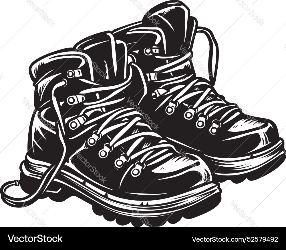 Summitadventurer black logo design for boots Vector Image