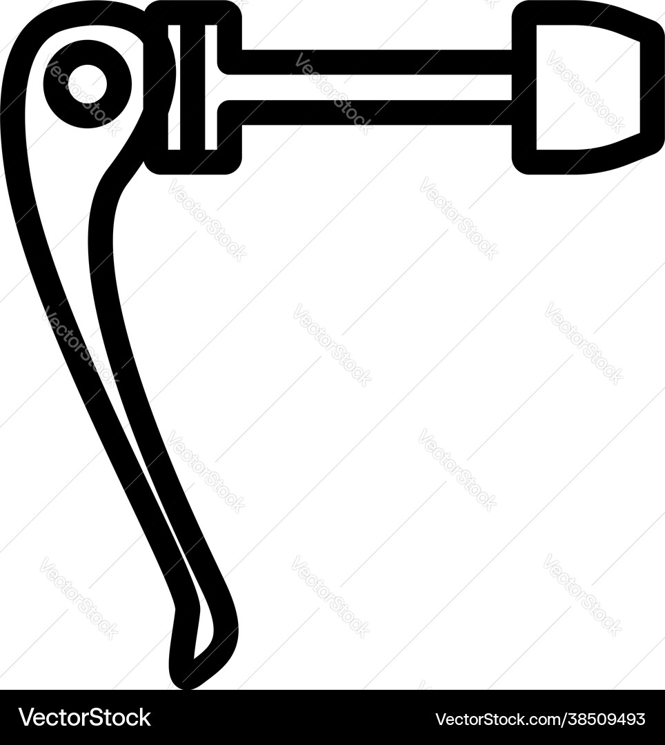 Bike quick release icon Royalty Free Vector Image