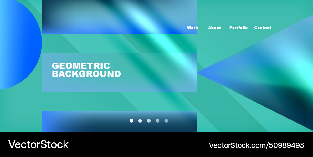 Geometric shapes in computer graphics on an Vector Image