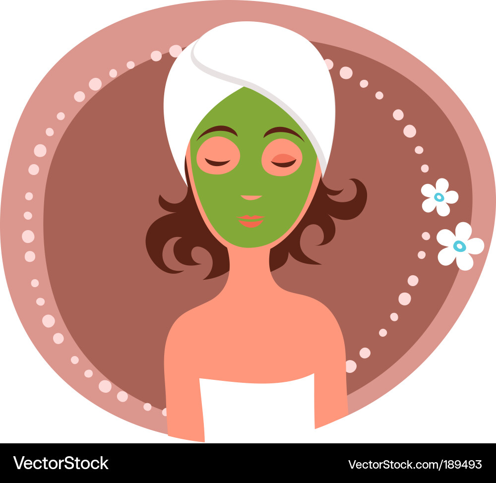 Woman in spa Royalty Free Vector Image - VectorStock