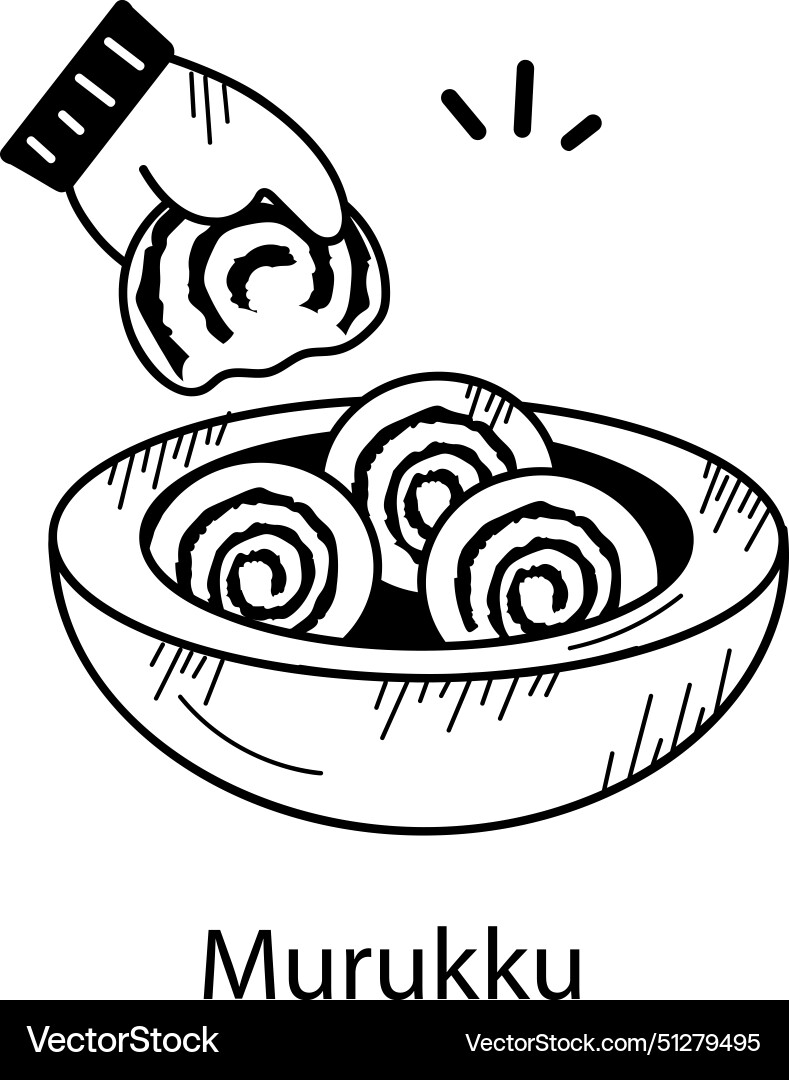 Murukku Royalty Free Vector Image - VectorStock