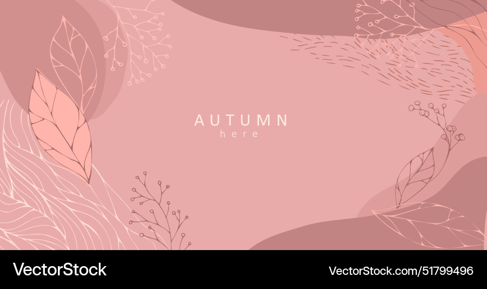 Abstract autumn backgrounds greeting cards Vector Image
