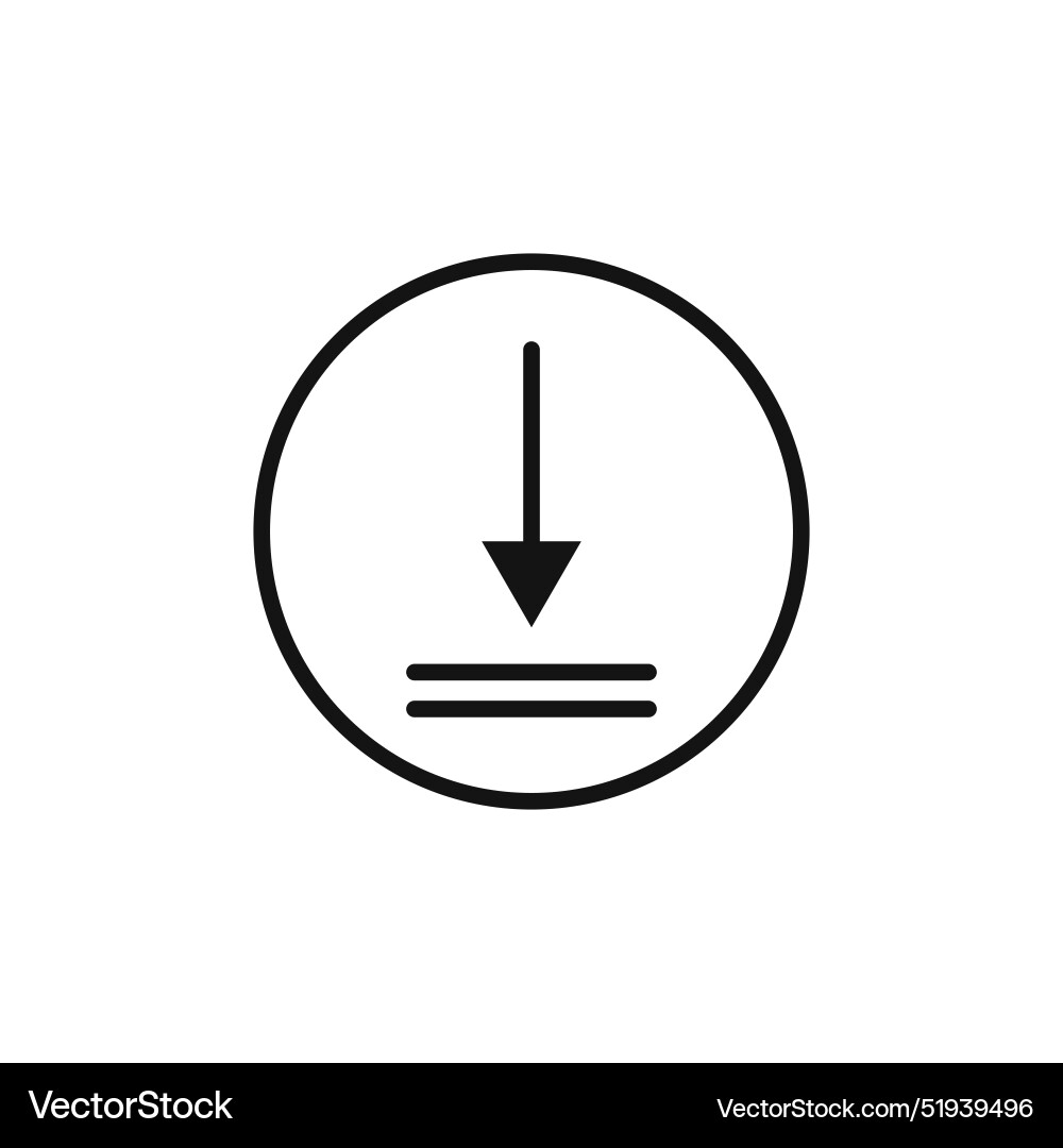 Download icon logo sign outline Royalty Free Vector Image