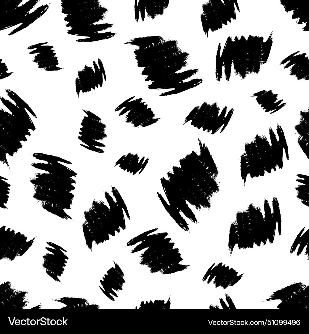 Seamless pattern with hand drawn scribble smears Vector Image