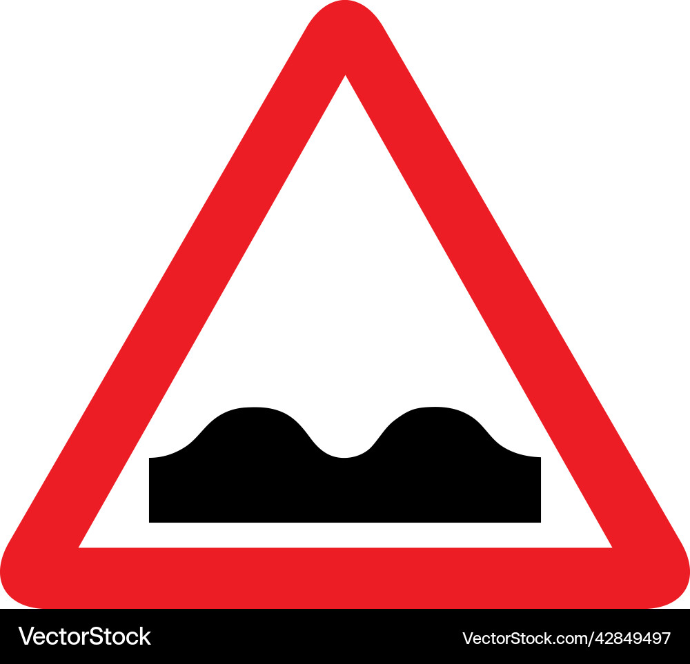 Bumpy road Royalty Free Vector Image - VectorStock