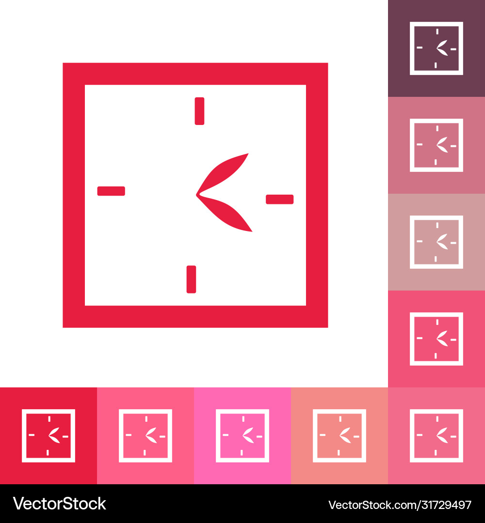 Icons in a flat style clock Royalty Free Vector Image