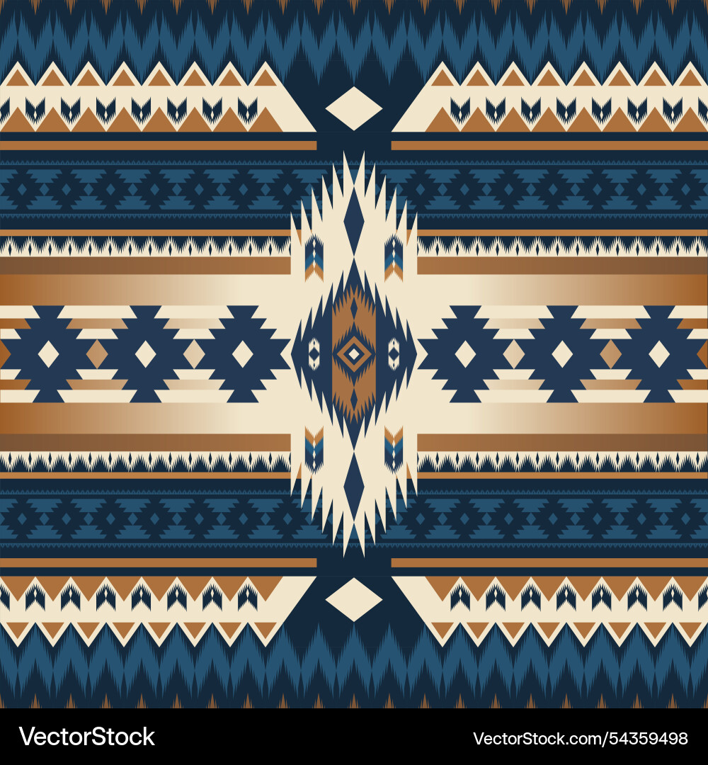Elegant native american geometric pattern Vector Image