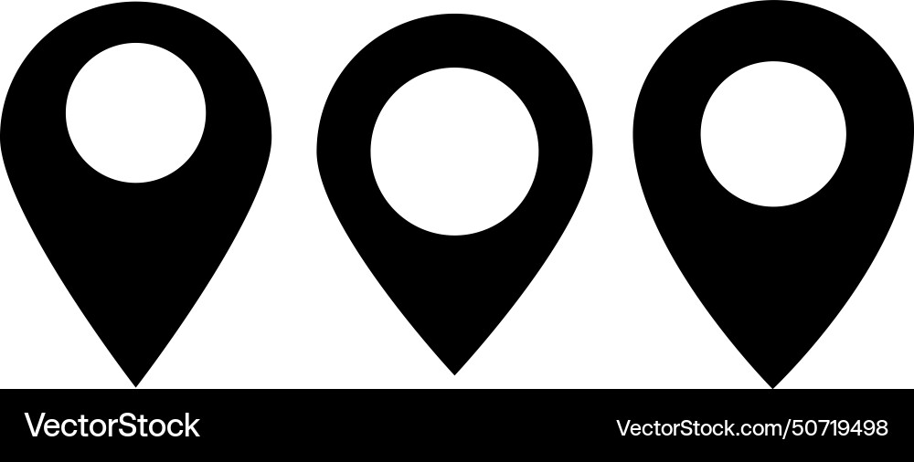 Location icon Royalty Free Vector Image - VectorStock