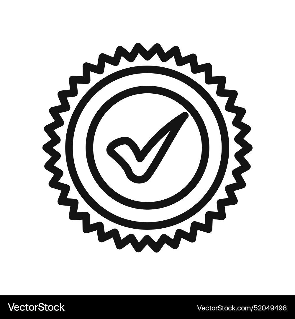 Recommend icon linear graphics sign Royalty Free Vector