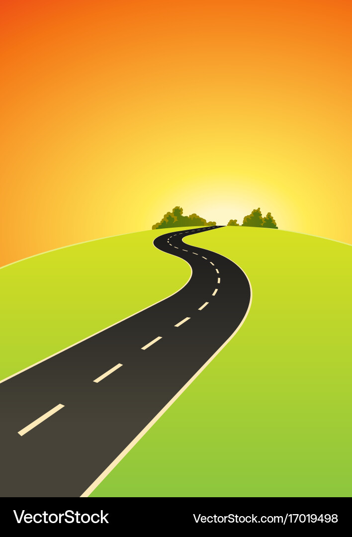 Road to the top Royalty Free Vector Image - VectorStock