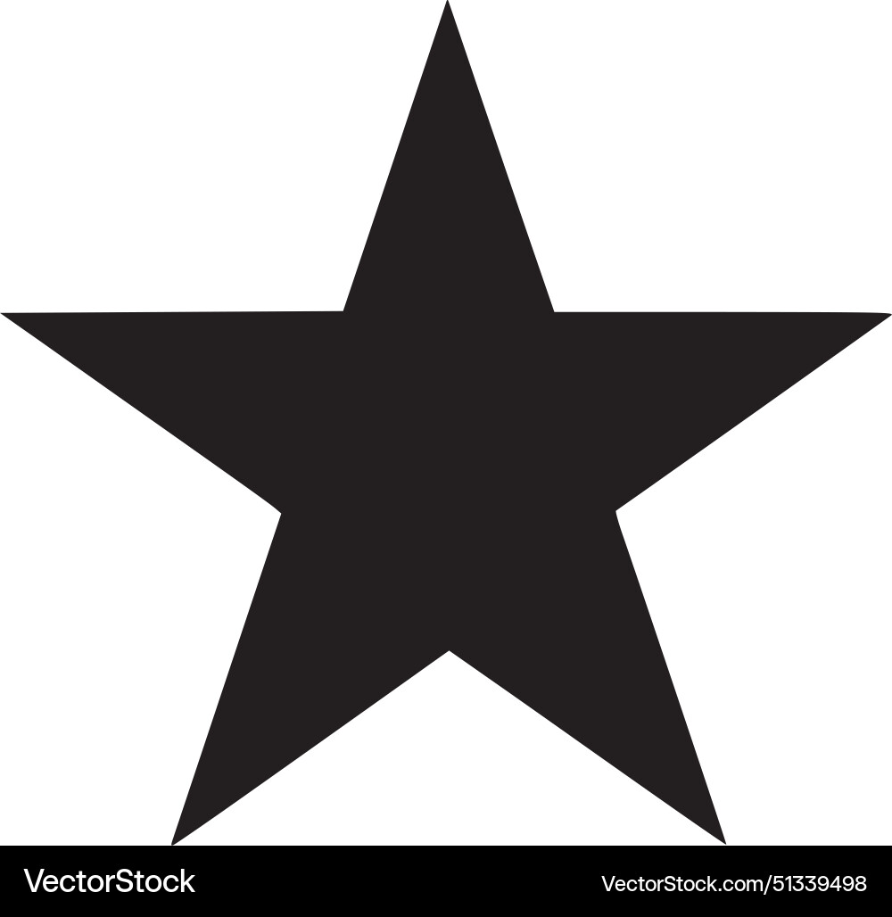 Stars - minimalist and simple silhouette Vector Image