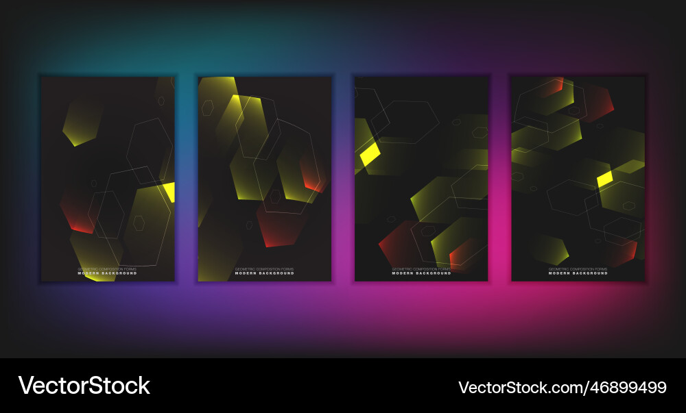 Abstract geometric composition forms modern Vector Image